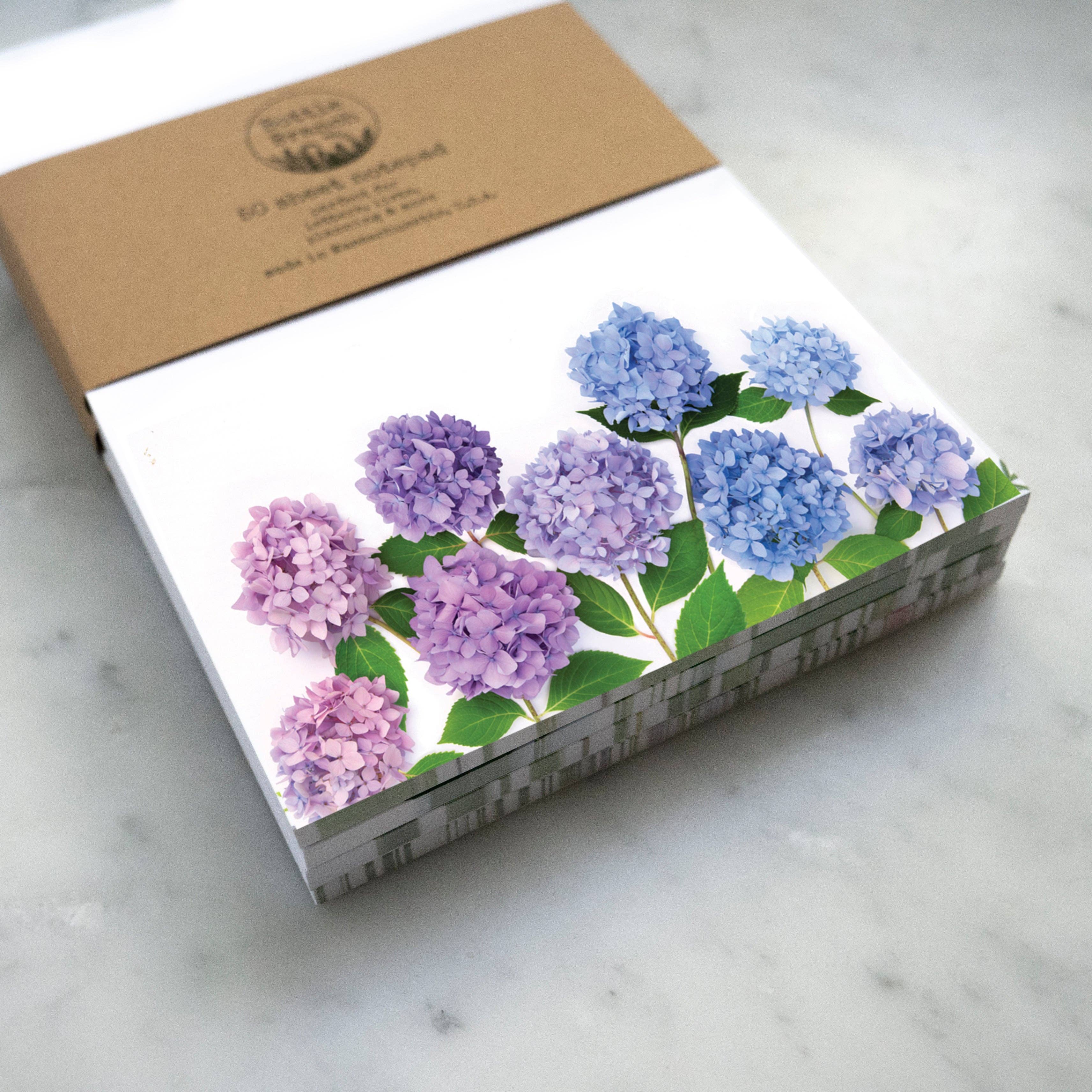 Hydrangea Note Pad (Large) – Illinois State Museum - the Shop